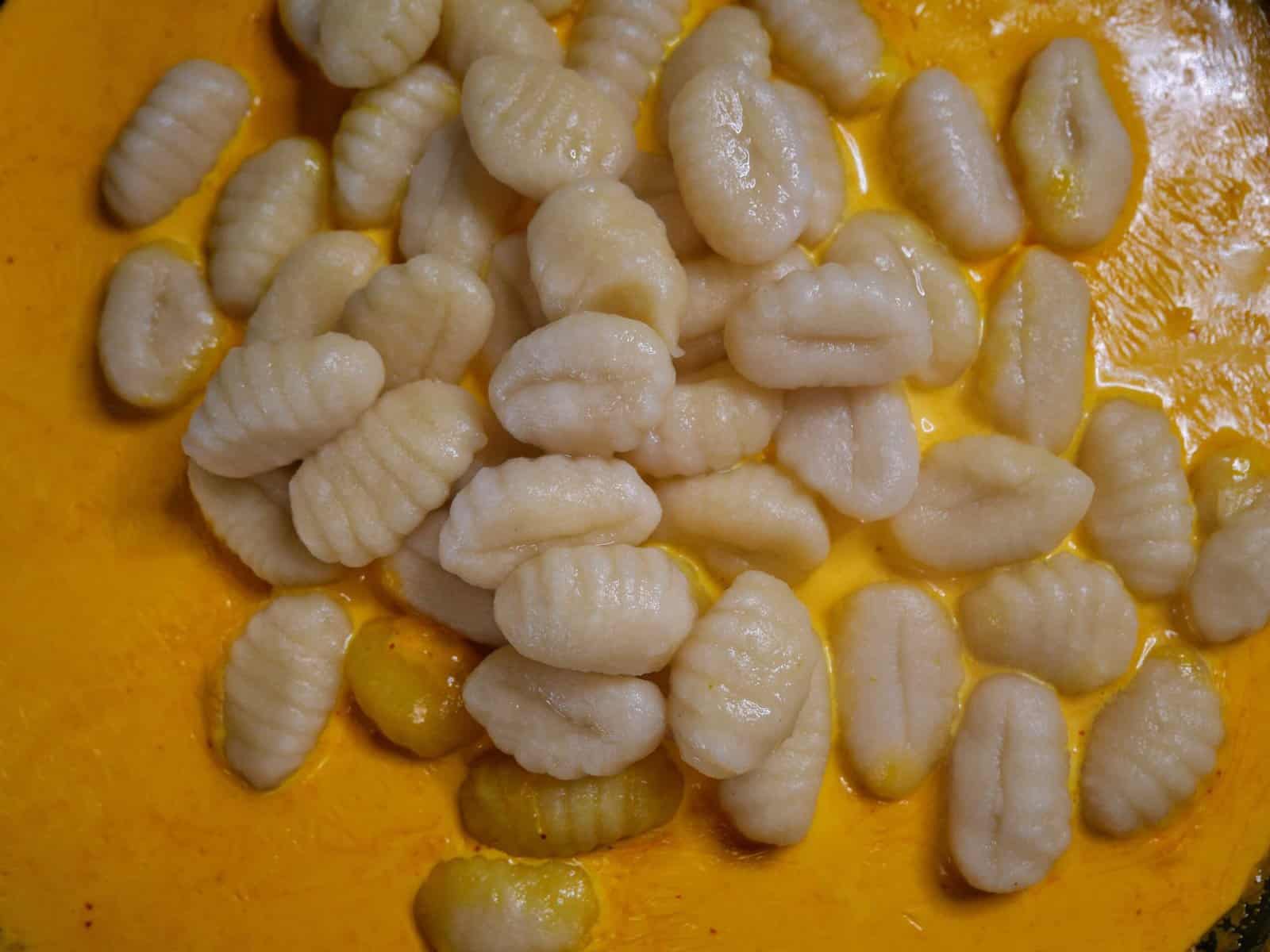 Creamy Saffron Gnocchi - Dee's Little Kitchn