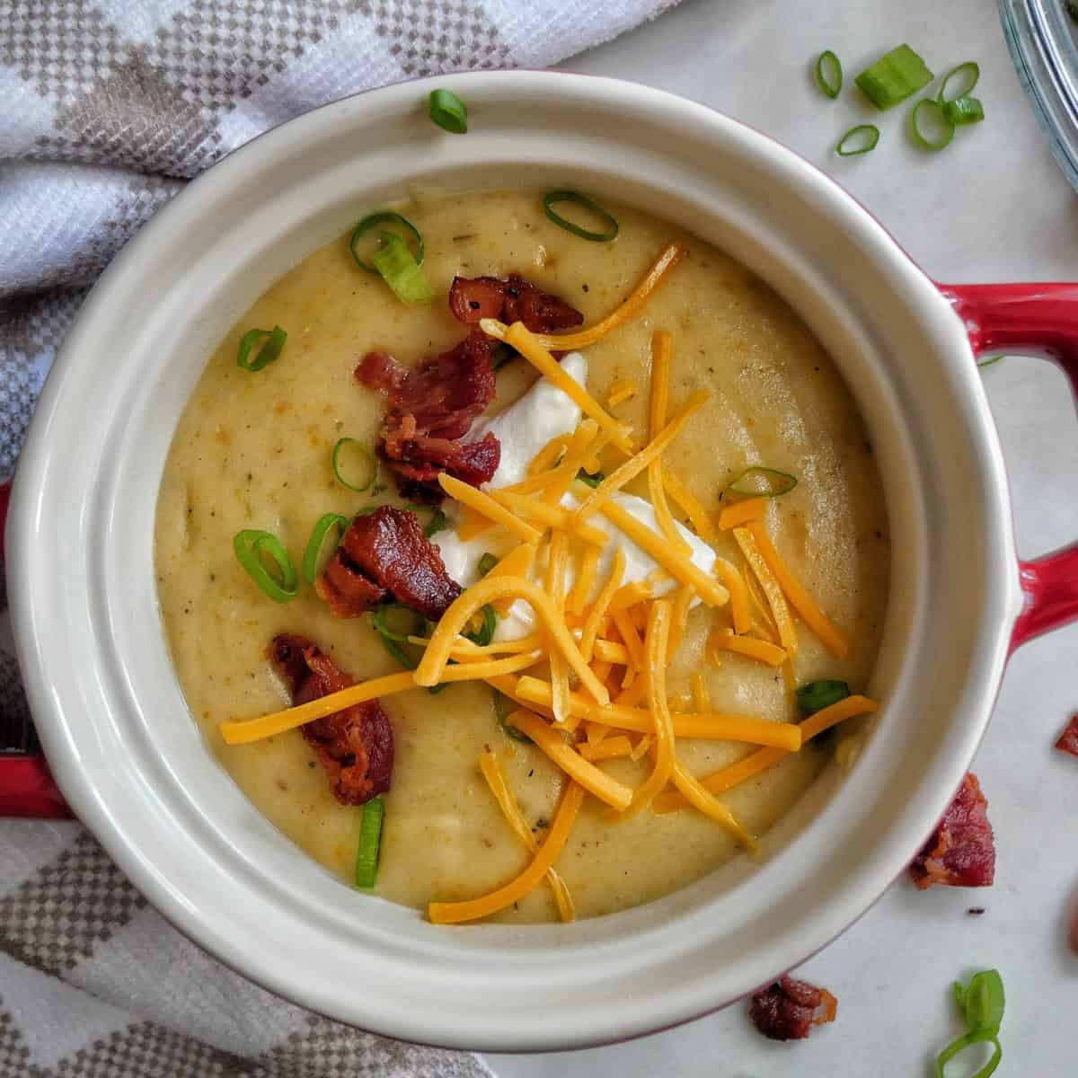Loaded Potato Soup - Dee's Little Kitchn